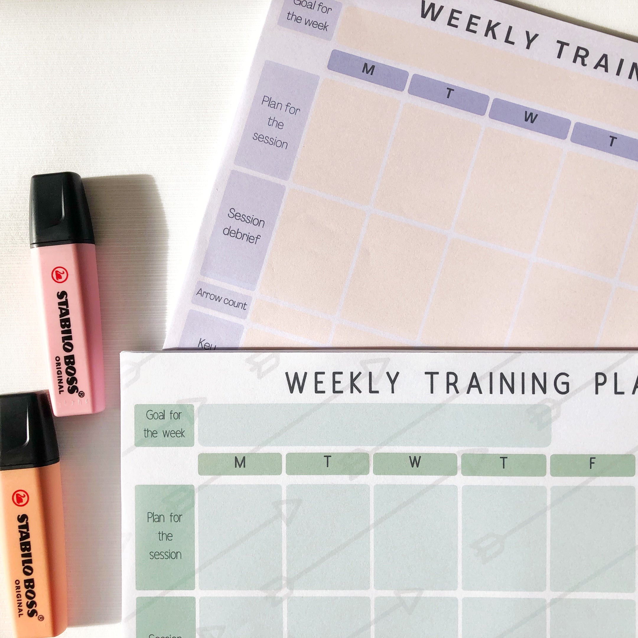 Weekly Training Planners – Performance Studio Planners